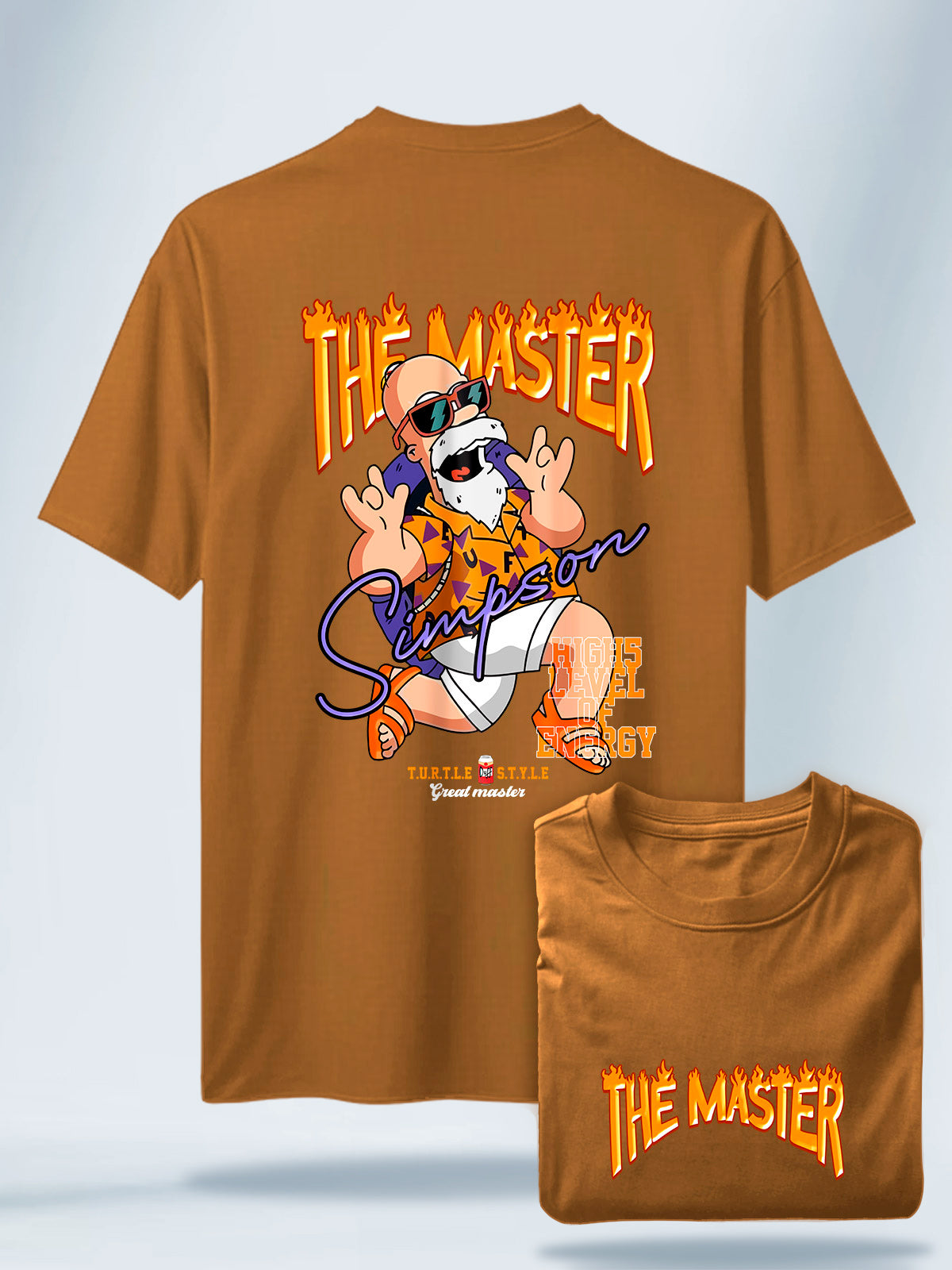 Camiseta Unisex Marron The Master simpson – OtakuTienda.com